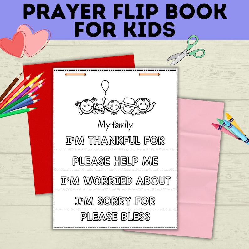Prayer Craft | Prayer Flip Book | Prayer Activity | Prayer Printables ...