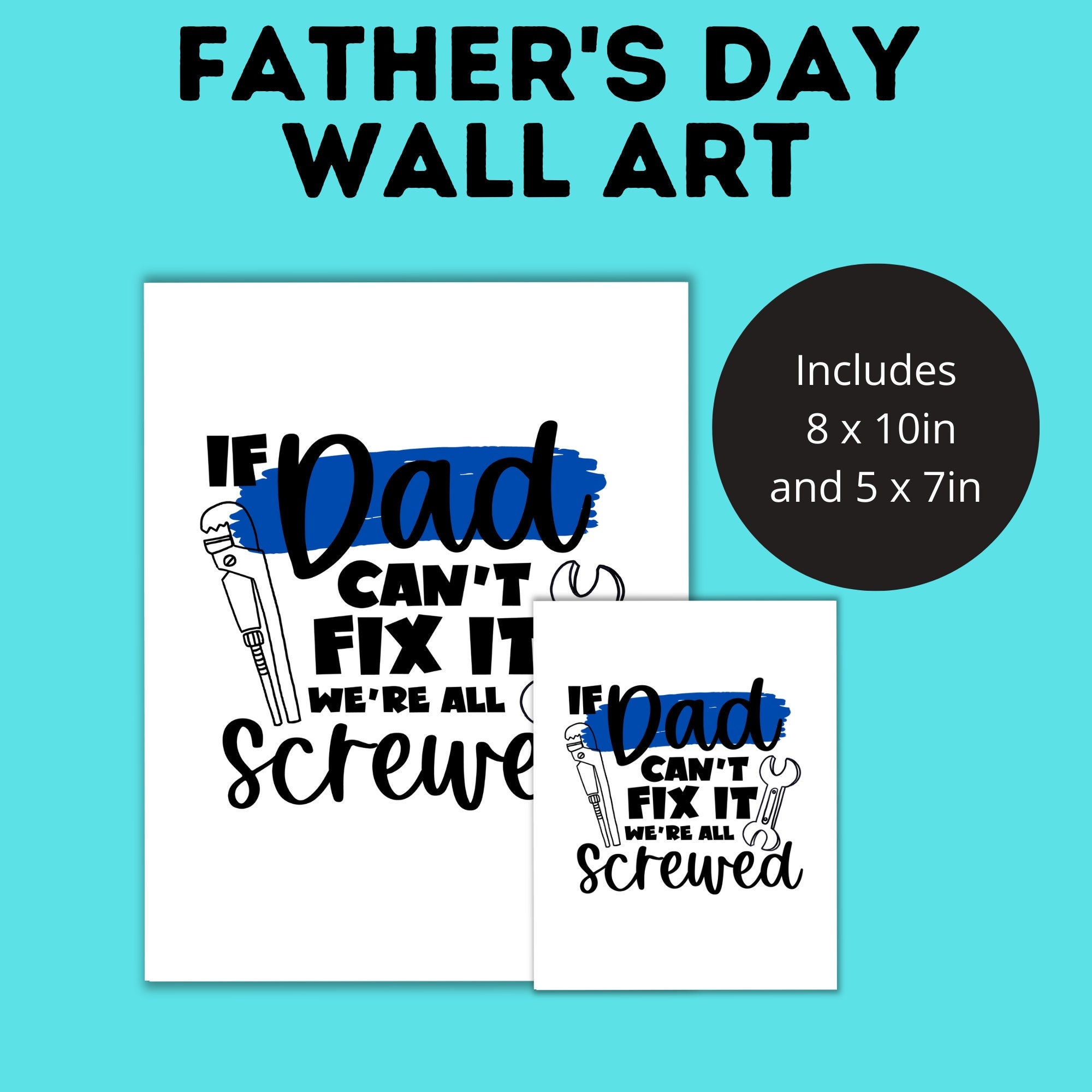 Father's Day Printable Father's Day Wall Art Father's Day Craft Craft ...