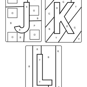 Alphabet Paint by Letter | Alphabet Paint by Number | Preschool ...