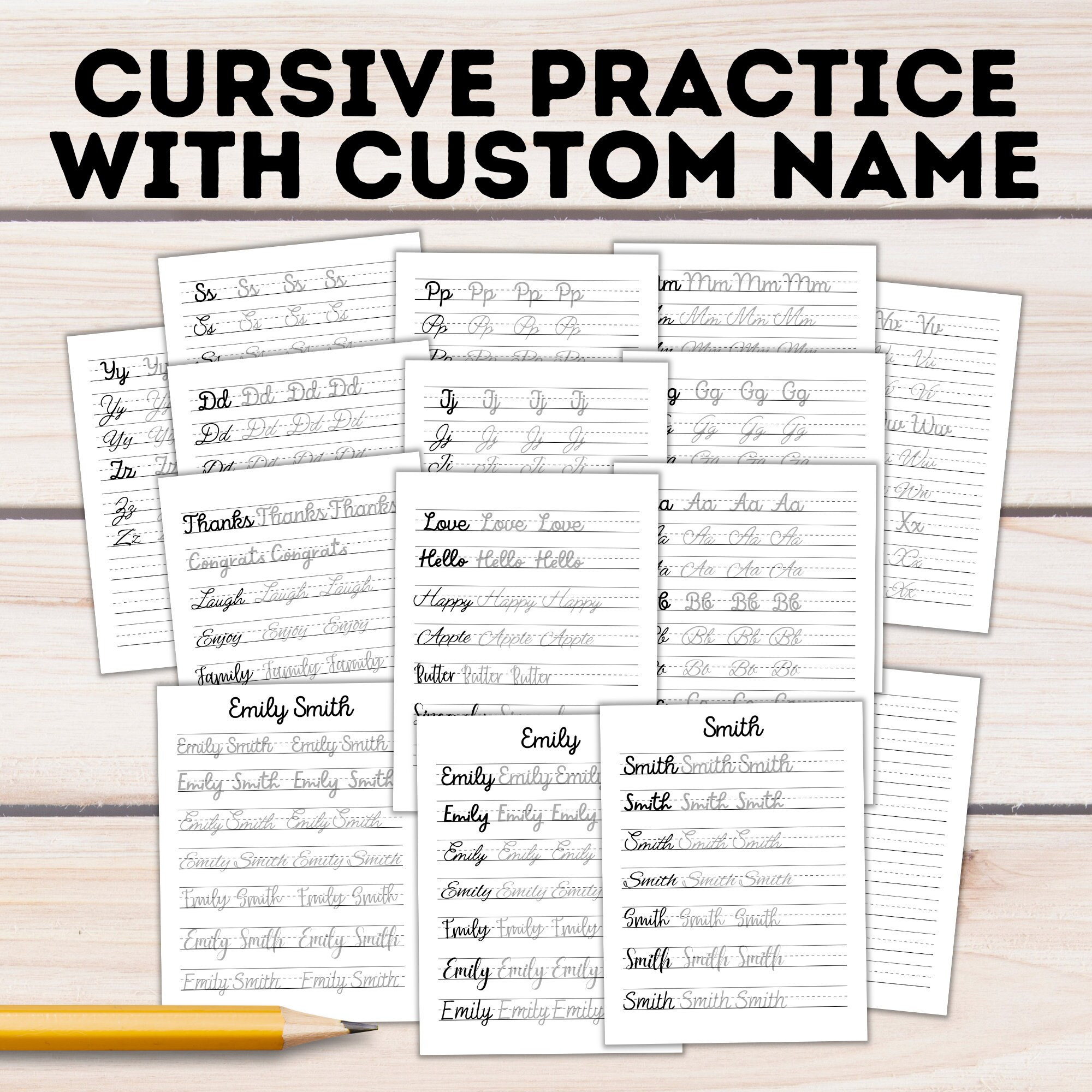 Cursive Practice With Custom Name | Practice Your Name in Cursive ...