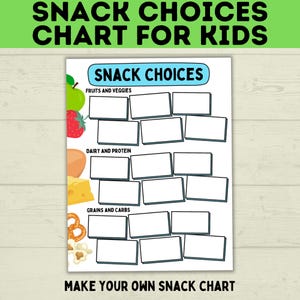 Eat the Rainbow | Snack Tracker | Kids Meal Planning | Healthy Snack ...