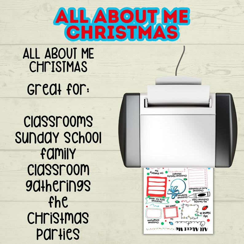 All About Me Questionnaire Survey Christmas, Kids Holiday Activity ...