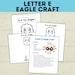 Letter E Eagle Craft for Kids | Toddler Crafts | Preschool Crafts ...