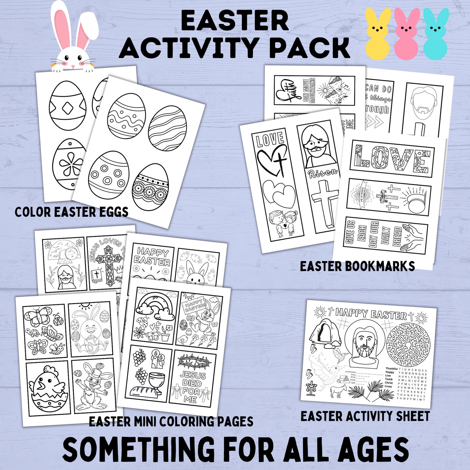 Easter Activity Pack for Kids Easter Printables Easter Activities ...