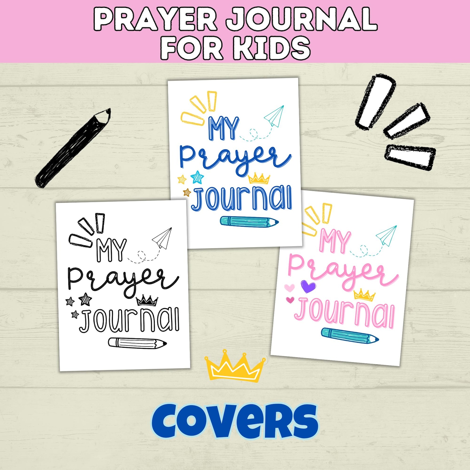 Printable Prayer Journal for Kids: Daily & Weekly Pages (PDF Download ...