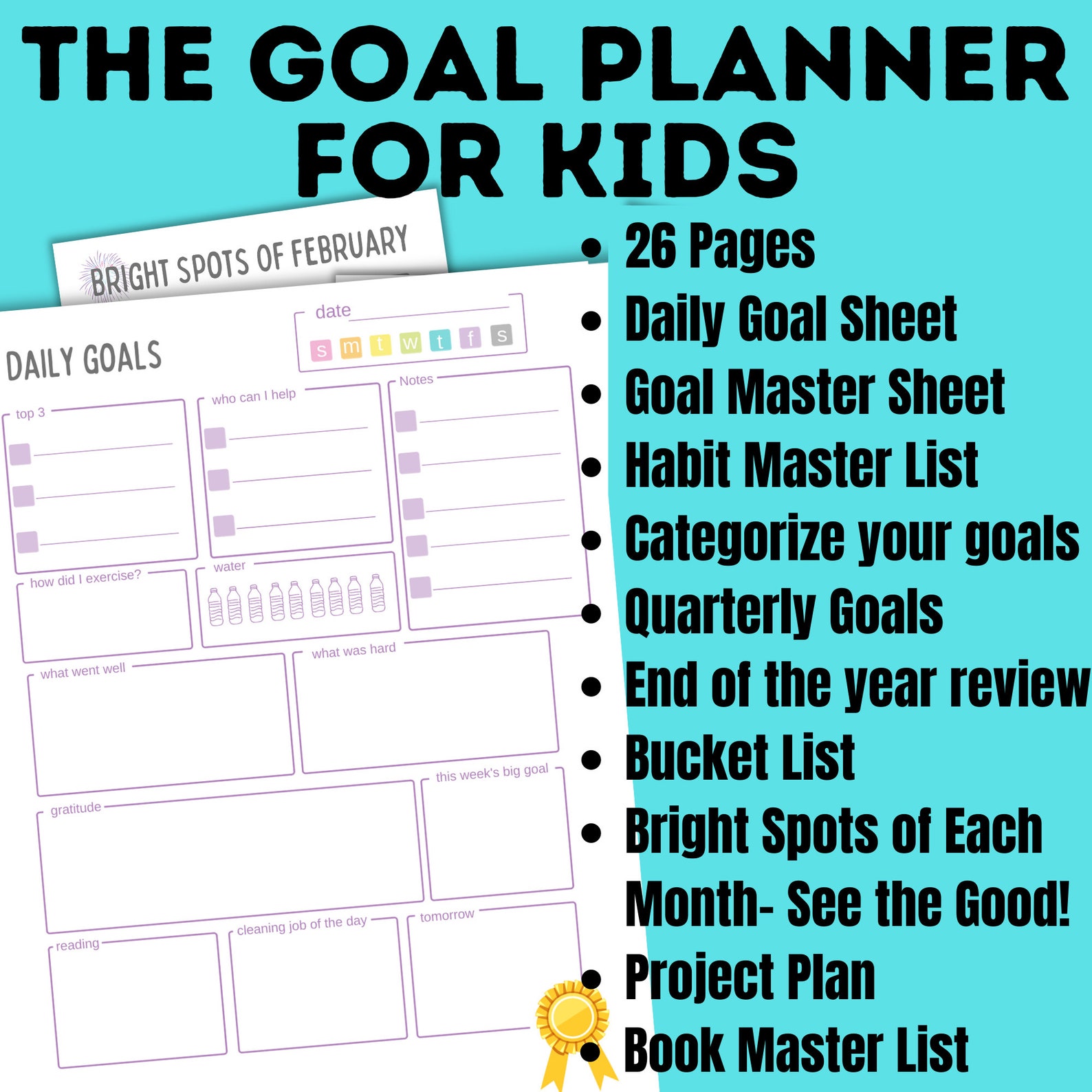 Kids Goal Planner the 2024 Goal Planner for Kids Kids Planner 2024 ...