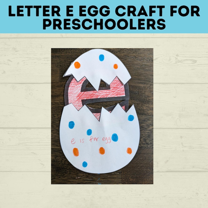 Letter E Egg Craft for Kids | Kids Crafts | Toddler Crafts | Preschool ...