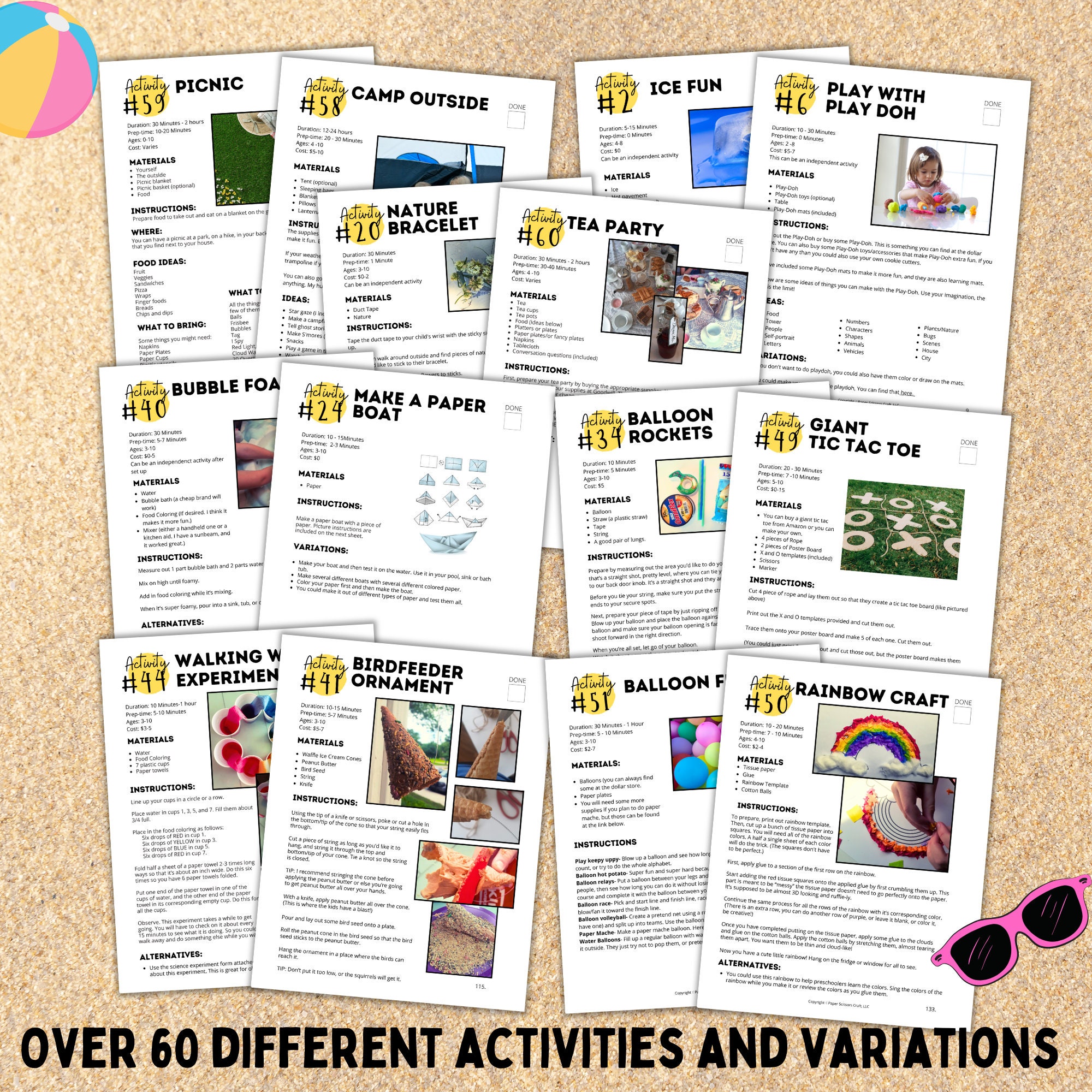 Ultimate Summer Activities Book for Kids, Summer Activity, Kids ...