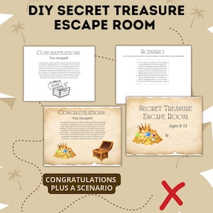 DIY Escape Room for Kids | Secret Treasure Escape Room | Home Escape ...