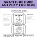 Gratitude Cube | Gratitude Game for Kids | Teach Kids Gratitude | Kids ...