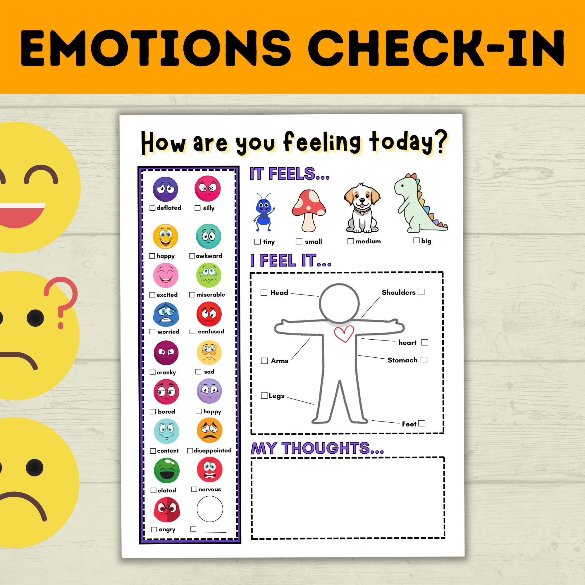 Feelings Chart | Mood Tracker | How Are You Feeling? | Mood Chart ...