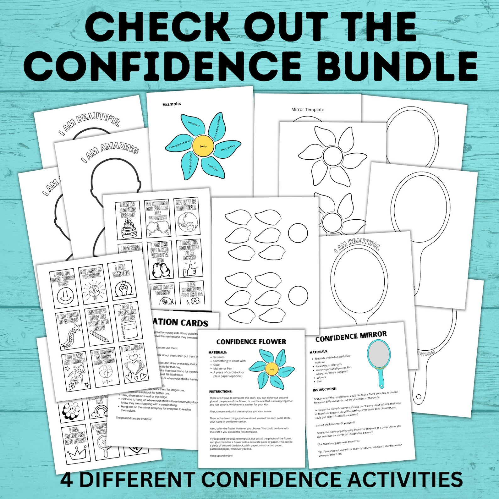 Self-esteem Activity | Self-awareness Activity | Blank Face | Blank ...