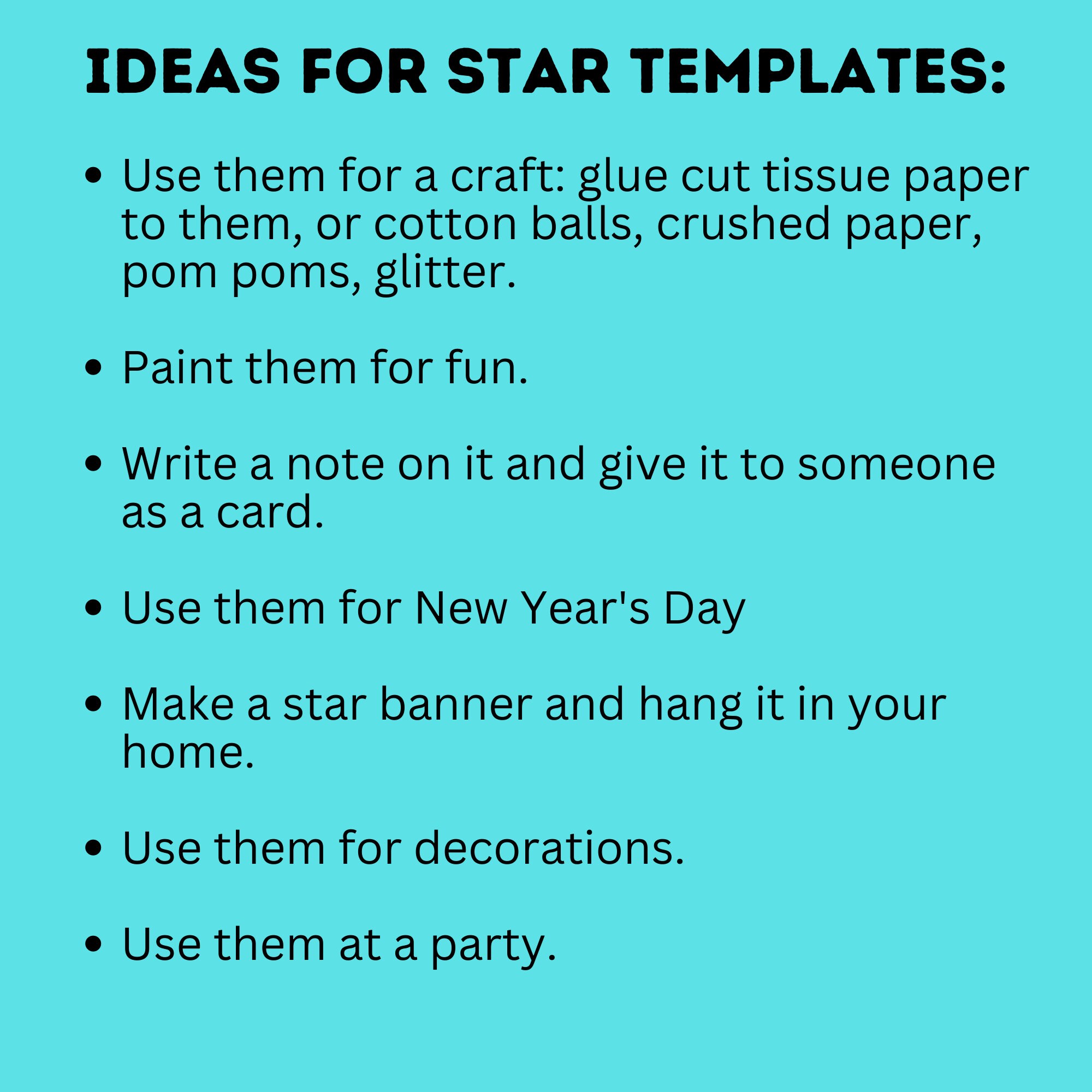 Star Shape Craft Templates | Craft Templates | Star Art | Star Coloring ...