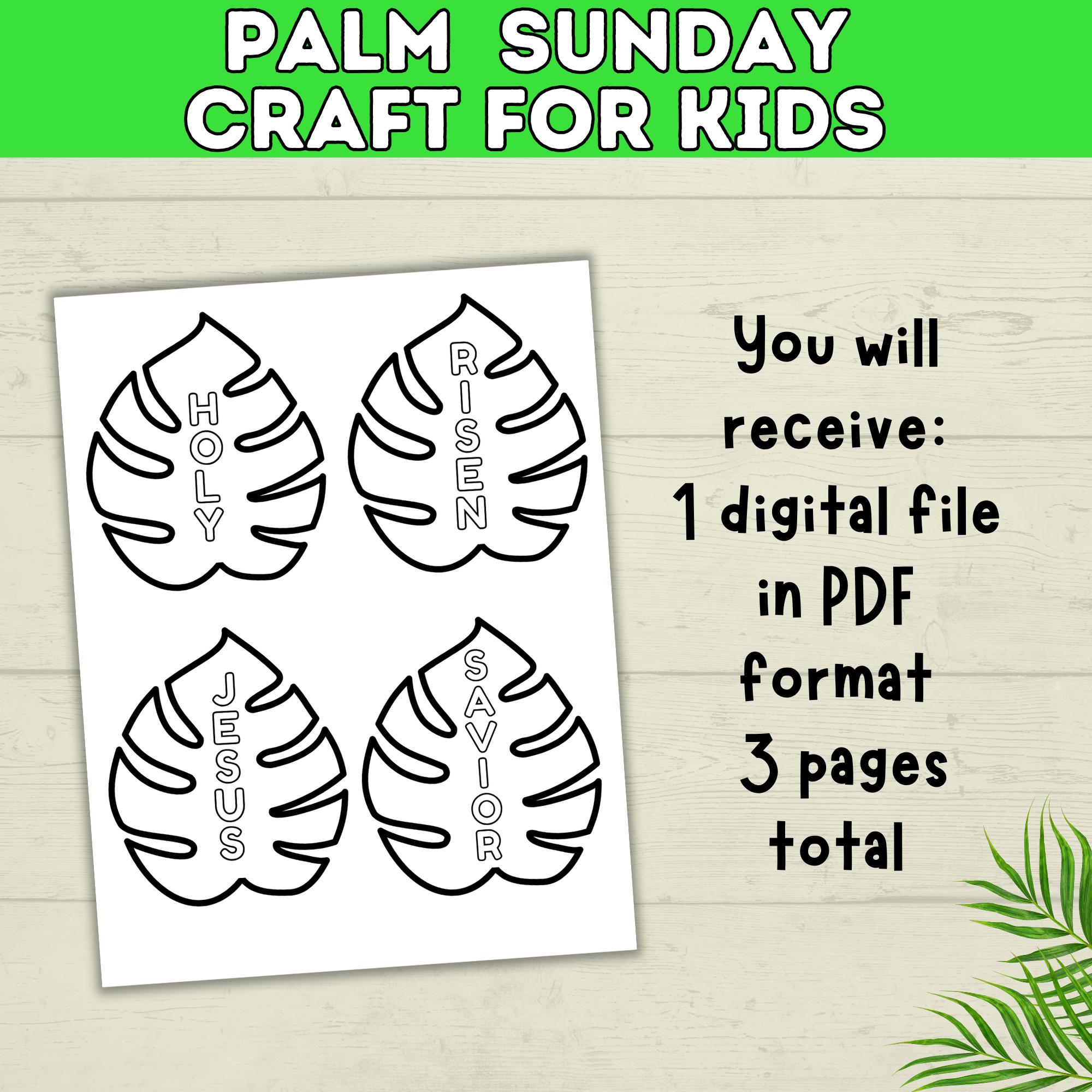 Palm Sunday Craft | Palm Leaf Craft | Sunday School Craft | Easter ...