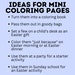 Easter Mini Coloring Pages for Kids | Easter Crafts | Kids Coloring ...