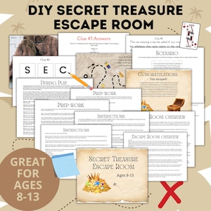 DIY Escape Room for Kids | Secret Treasure Escape Room | Home Escape ...