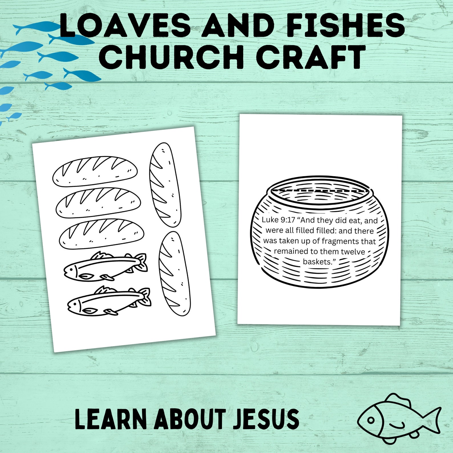 Bread of Life | Loaves and Fishes Craft for Sunday School | Jesus Craft ...