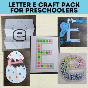 Letter E Crafts for Kids | Preschool Crafts | Alphabet Crafts | Toddler ...