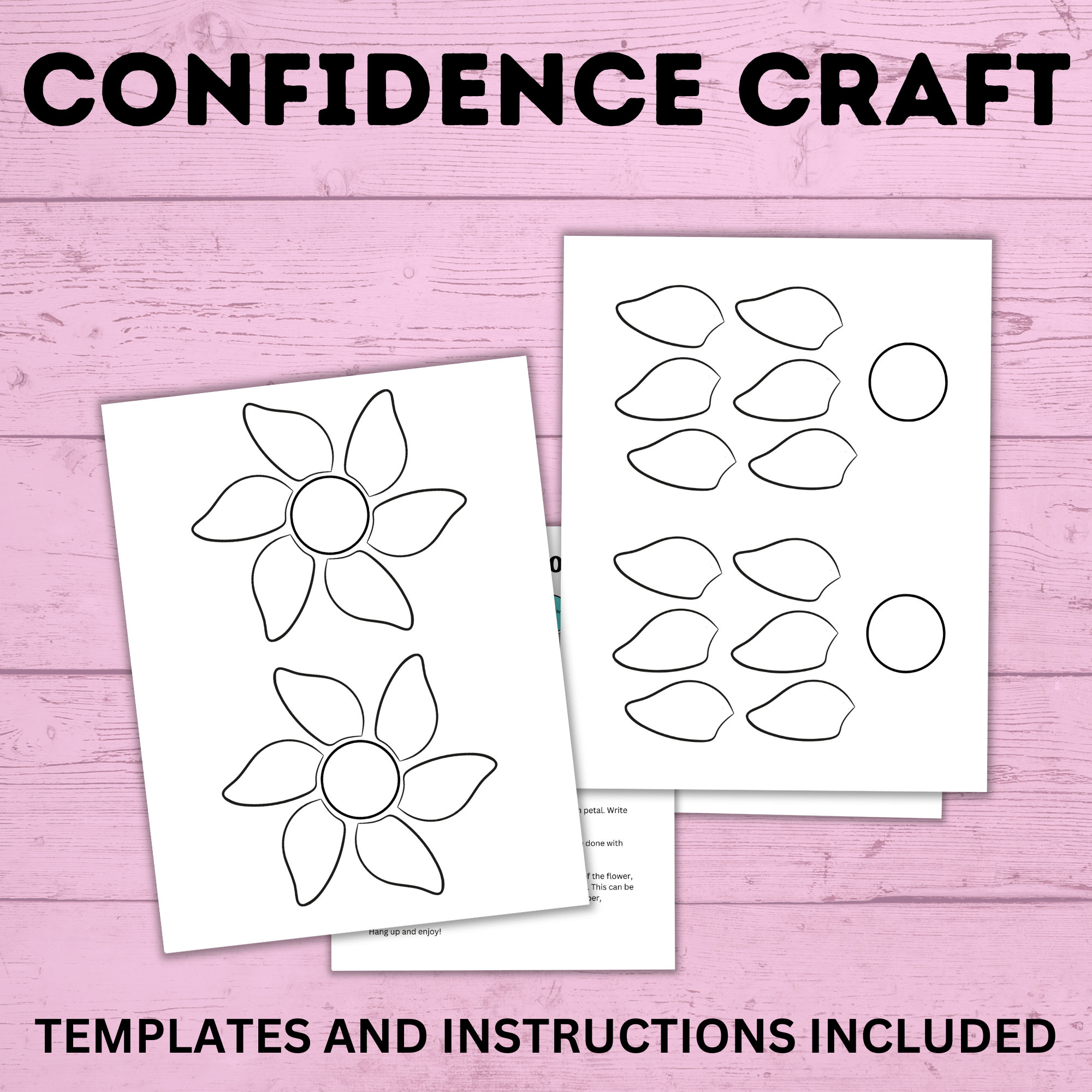 Confidence Craft | Confidence Flower | Flower Craft | Kids Crafts ...