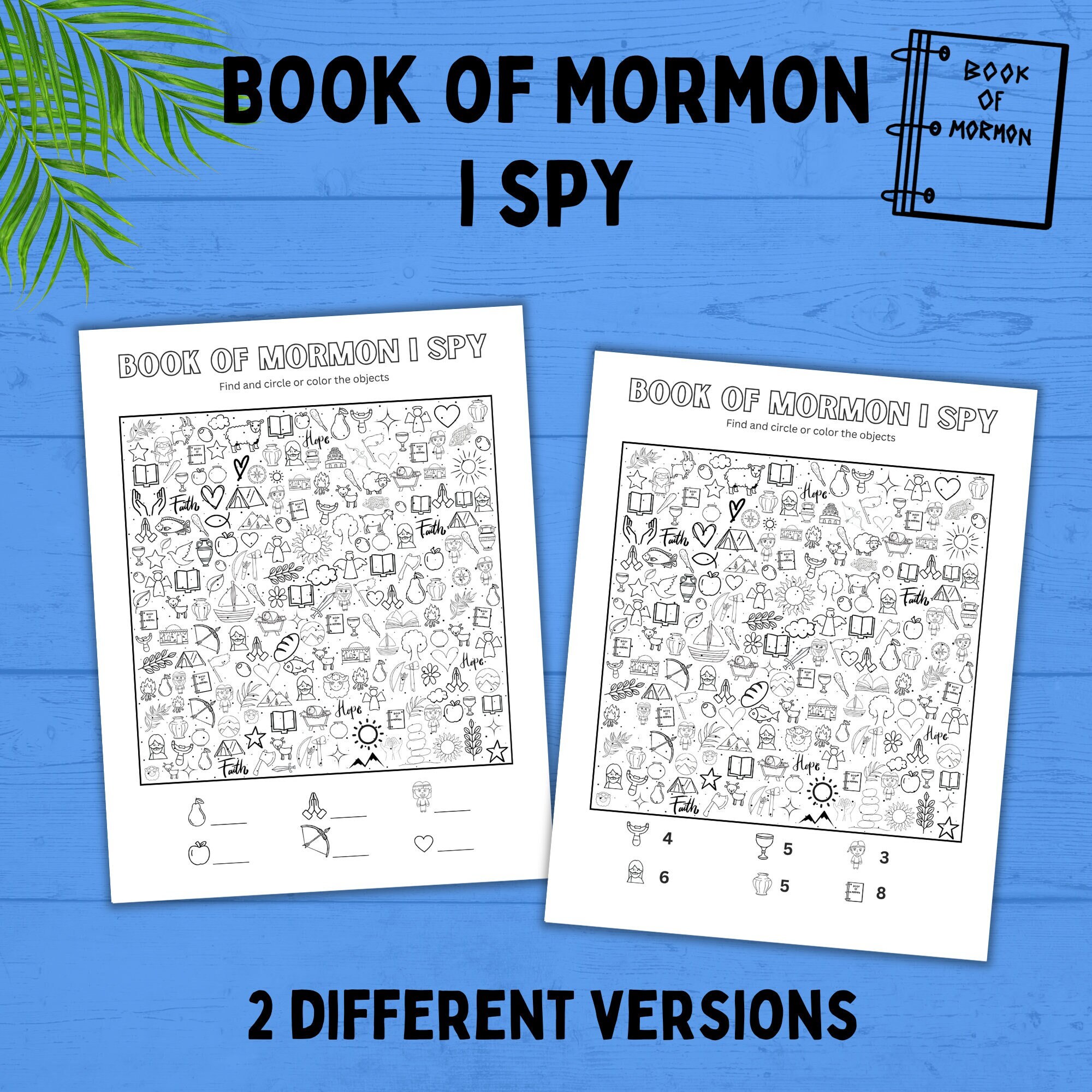 Book of Mormon I Spy for Kids | I Spy | Kids Activities | Kids ...