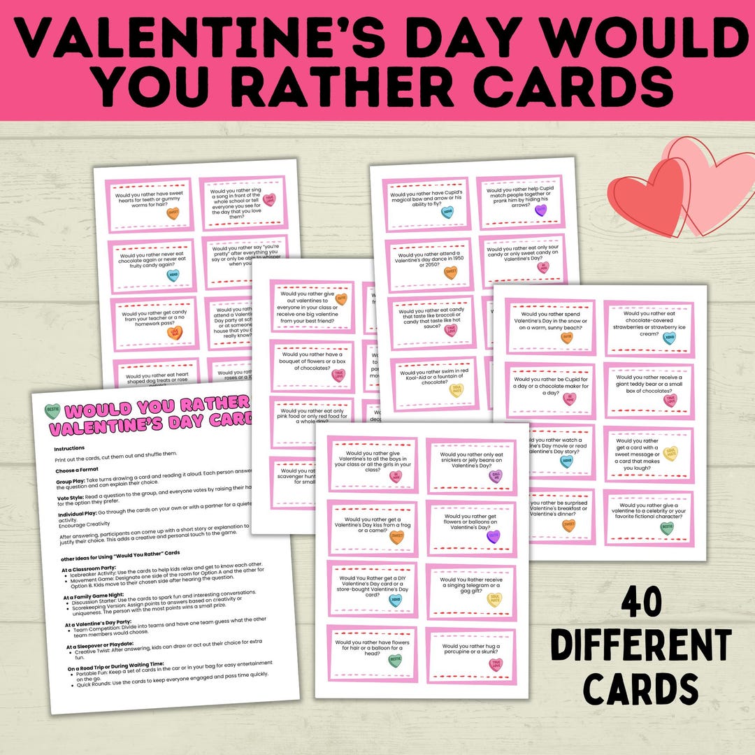 Would You Rather for Kids | Kids Games | Valentine's Day Games | Party ...