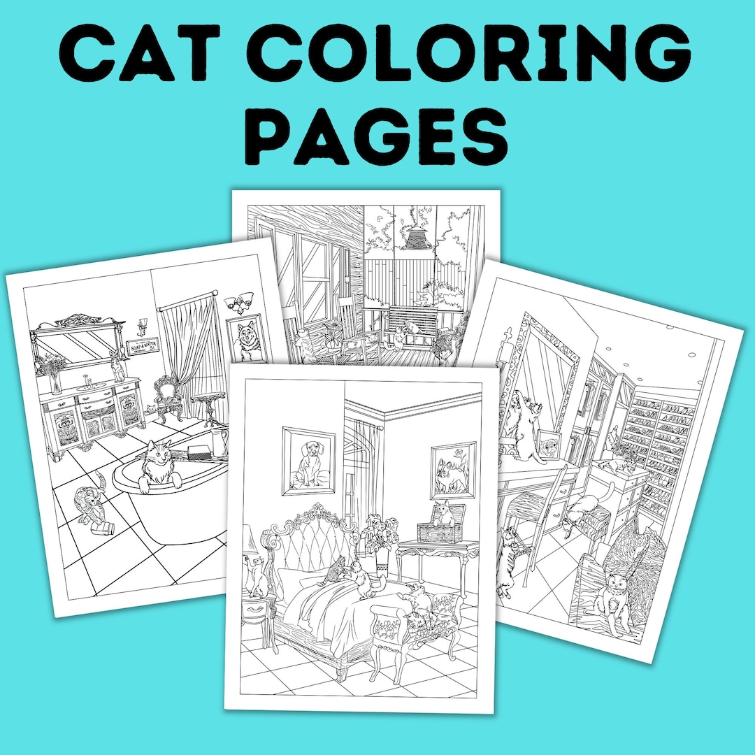 Cat Coloring Pages | Coloring Pages for Kids | Cat Crafts for Kids ...