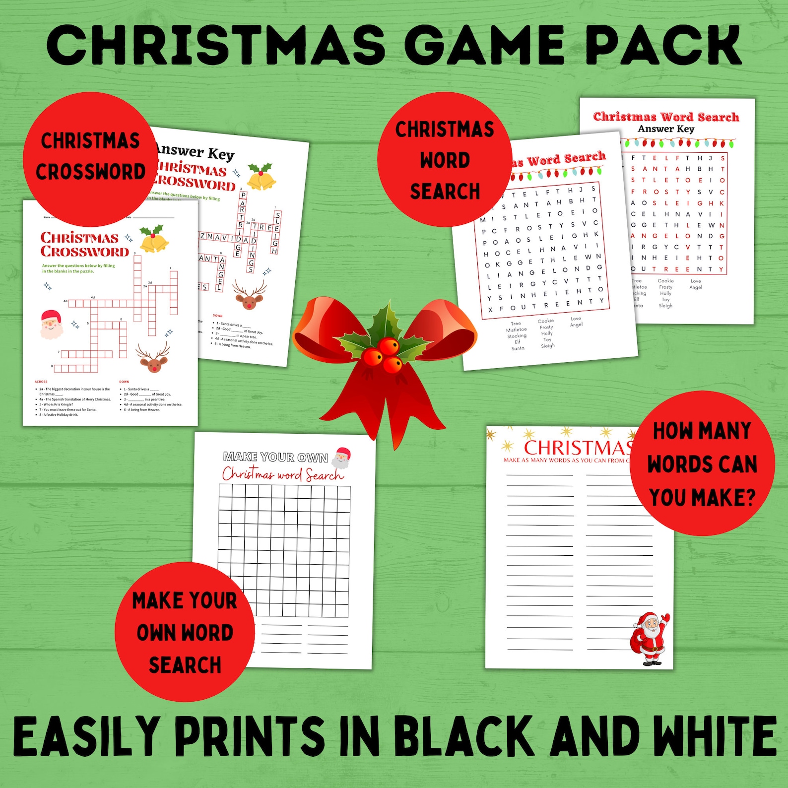 Christmas Games for Kids | Christmas Printables | Christmas Games for ...
