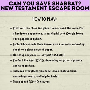 Bible Escape Room | New Testament Escape Room for Youth | Youth Games ...