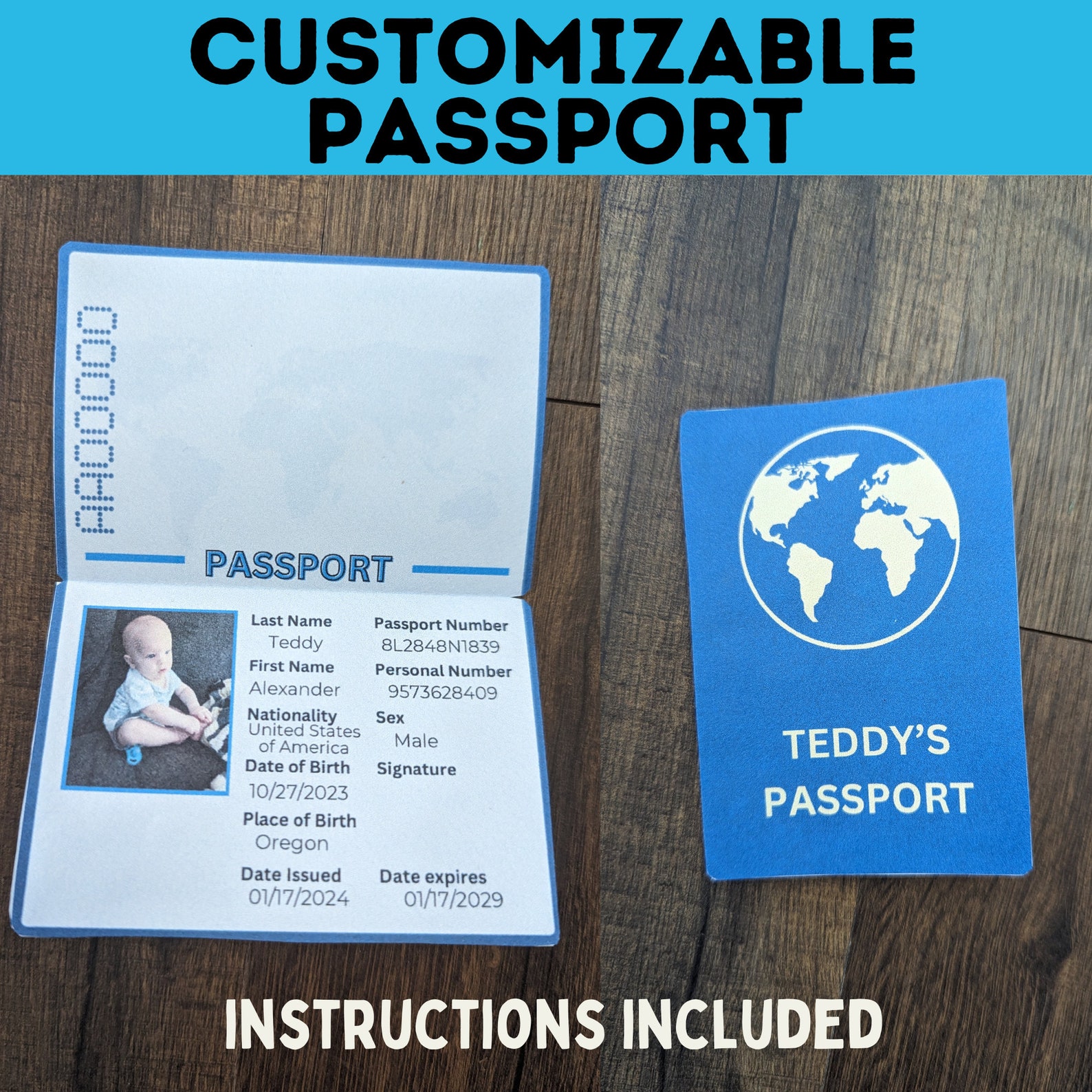 Customizable Passport | Design Your Own Passport | Passport Craft ...