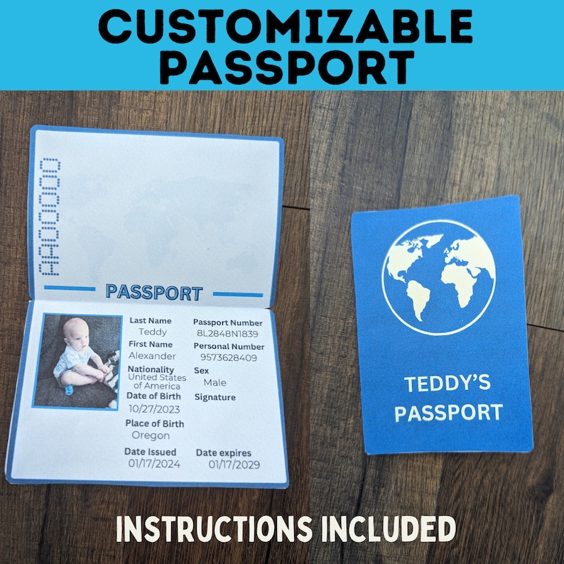 Customizable Passport | Design Your Own Passport | Passport Craft ...