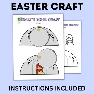 Easy Easter Craft | Bible Craft Open Tomb | Resurrection Craft | Christ ...