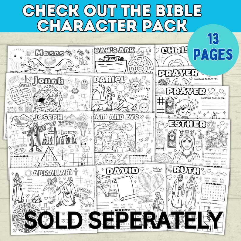 Abraham and Isaac Coloring Page: Bible Story Activity (digital Download ...