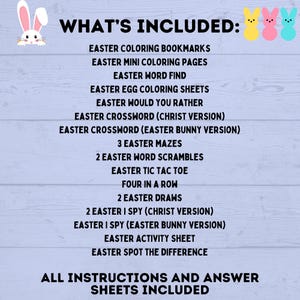 Easter Activity Pack for Kids Easter Printables Easter Activities ...