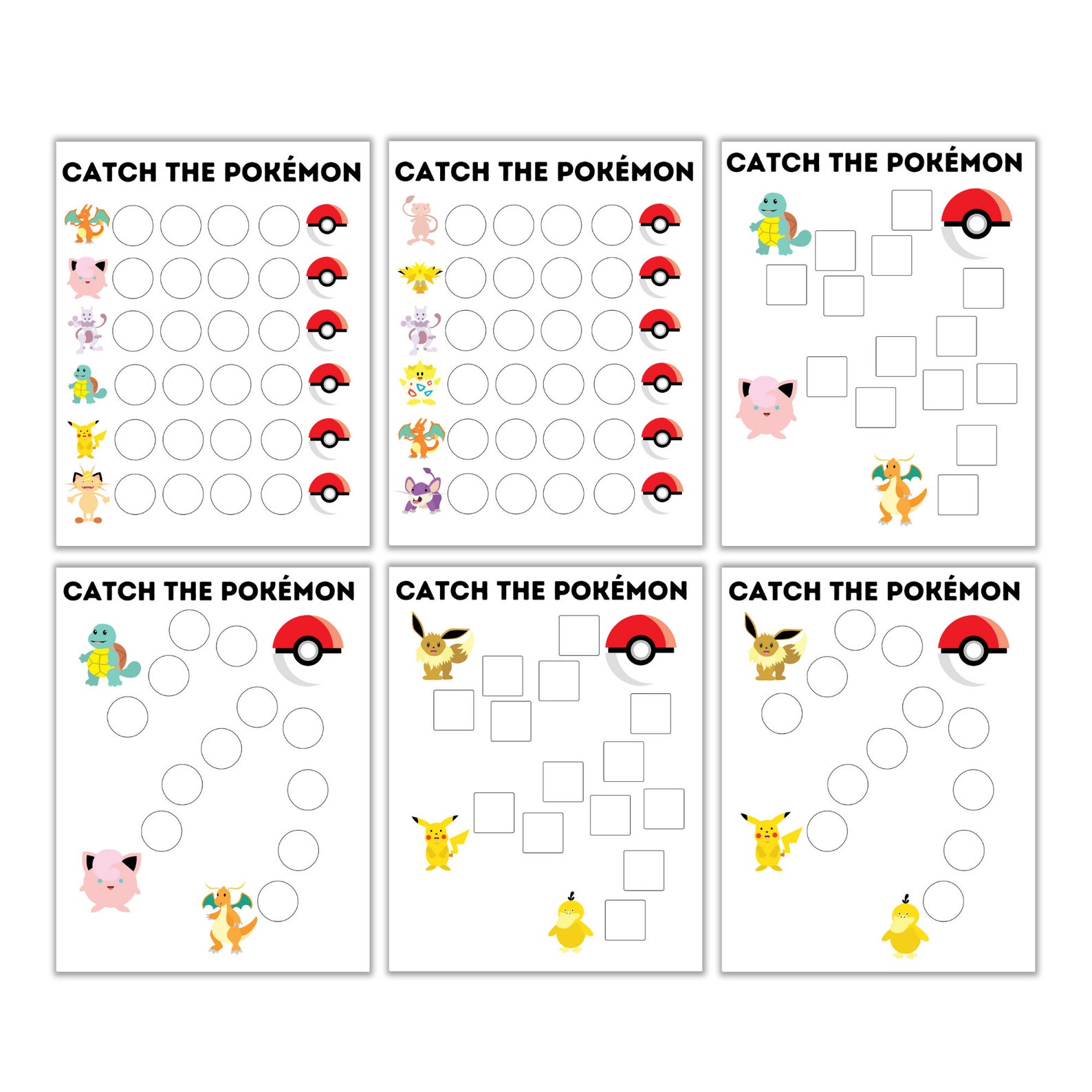 Pokémon Chore Chart for Toddlers and Kids | Chore Chart for Kids ...