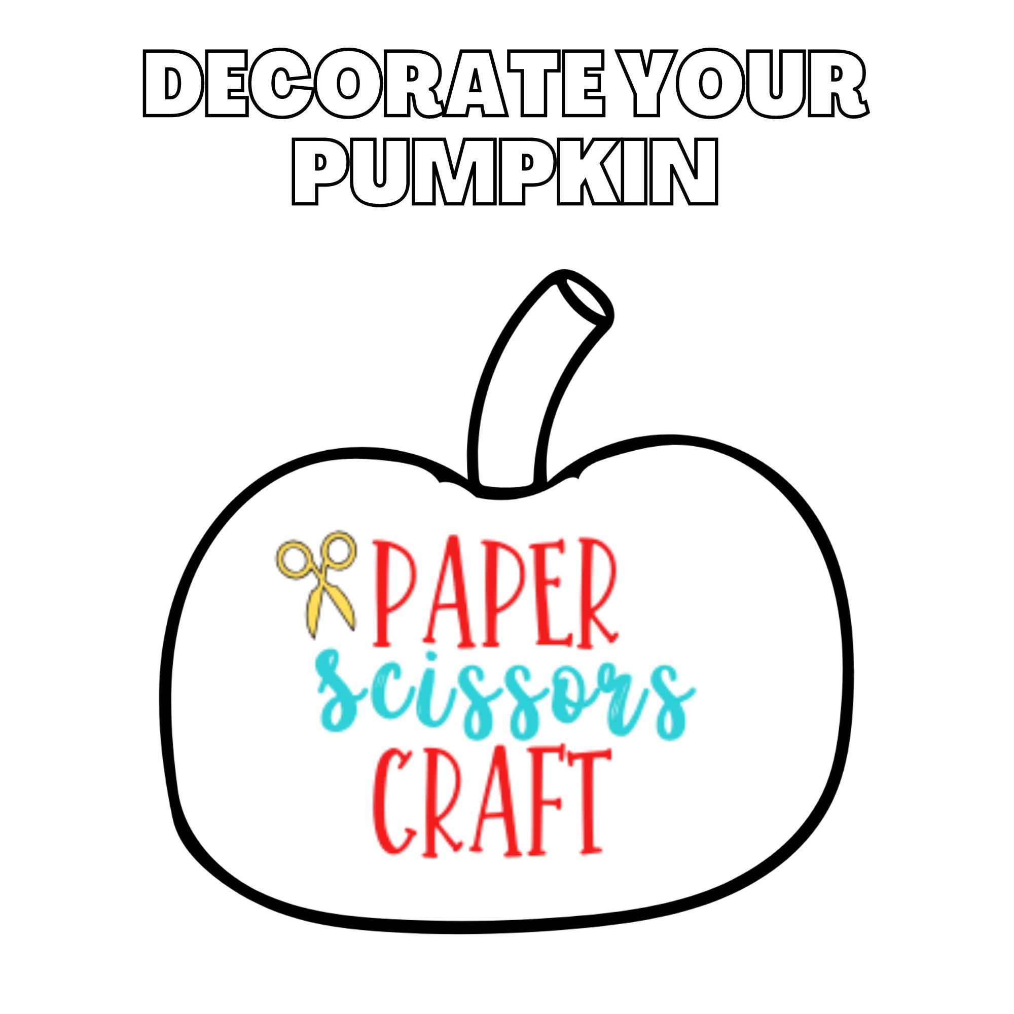 Decorate Your Pumpkin Coloring Sheet | Fall Coloring Page ...