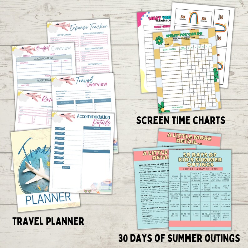 Summer Schedule | Summer Planner | Summer Bundle | Summer Games | the ...