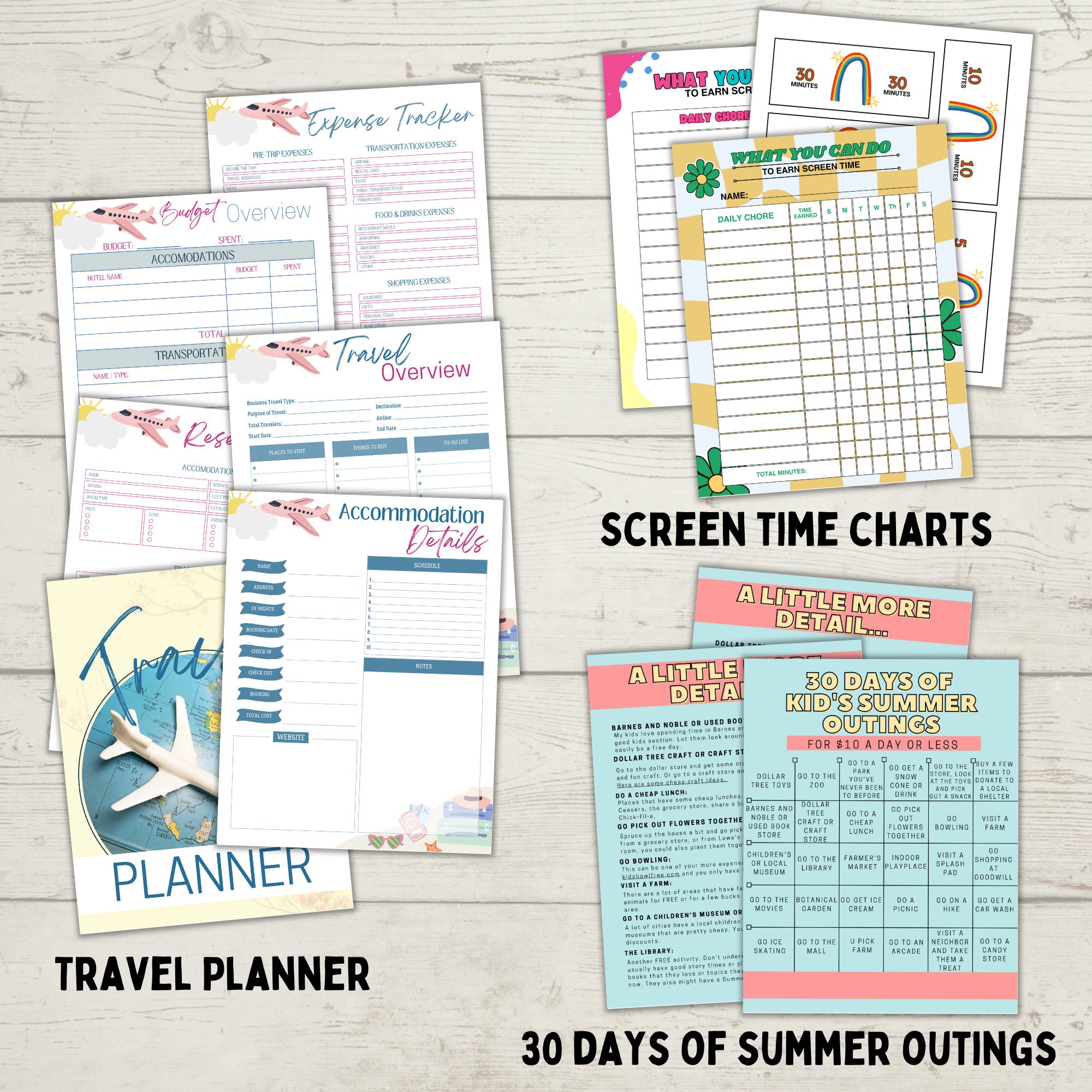 Summer Schedule | Summer Planner | Summer Bundle | Summer Games | the ...