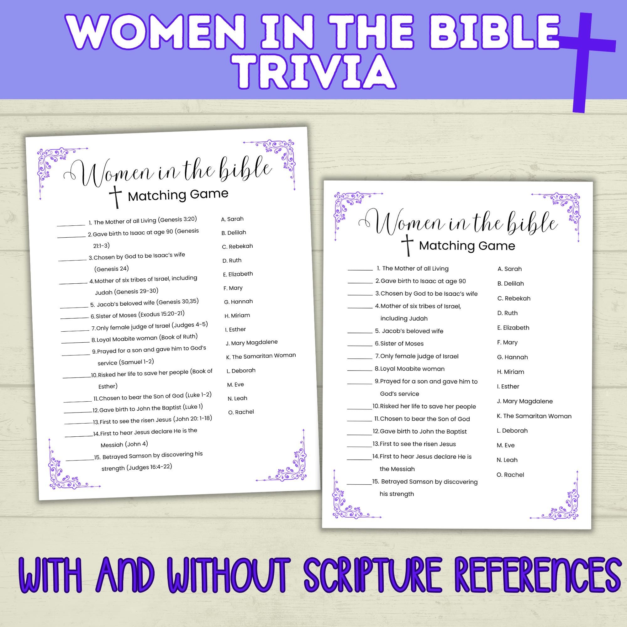 Women in the Bible Trivia Quiz | Bible Quiz | Bible Trivia | Trivia ...