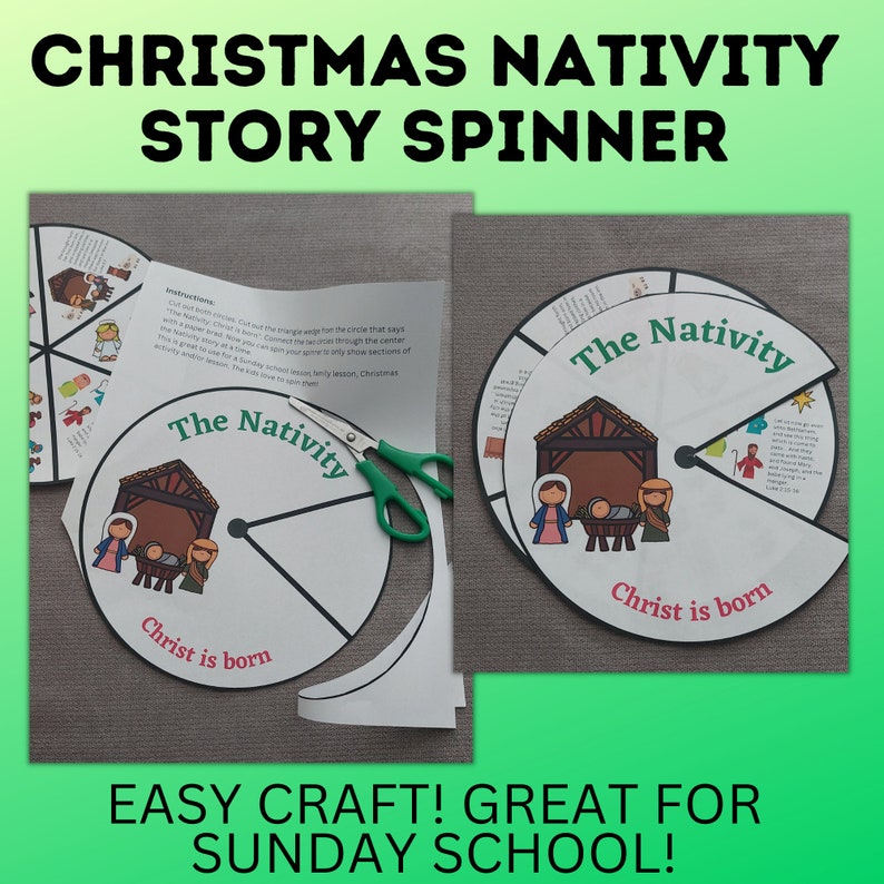 Jesus Birth Craft, Christmas Nativity Scene Activity, Children's ...
