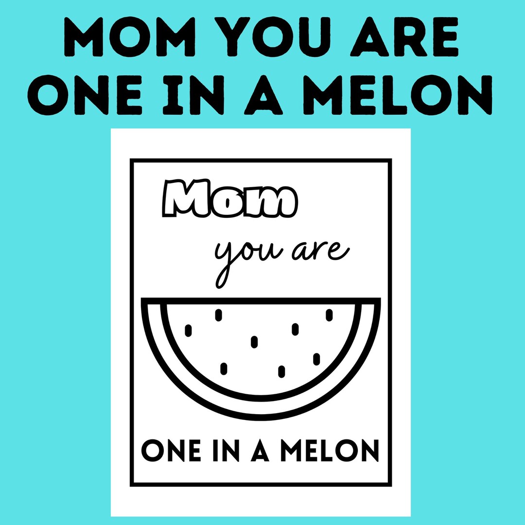 Mother's Day Craft for Kids | One in a Melon | Mother's Day Printable ...