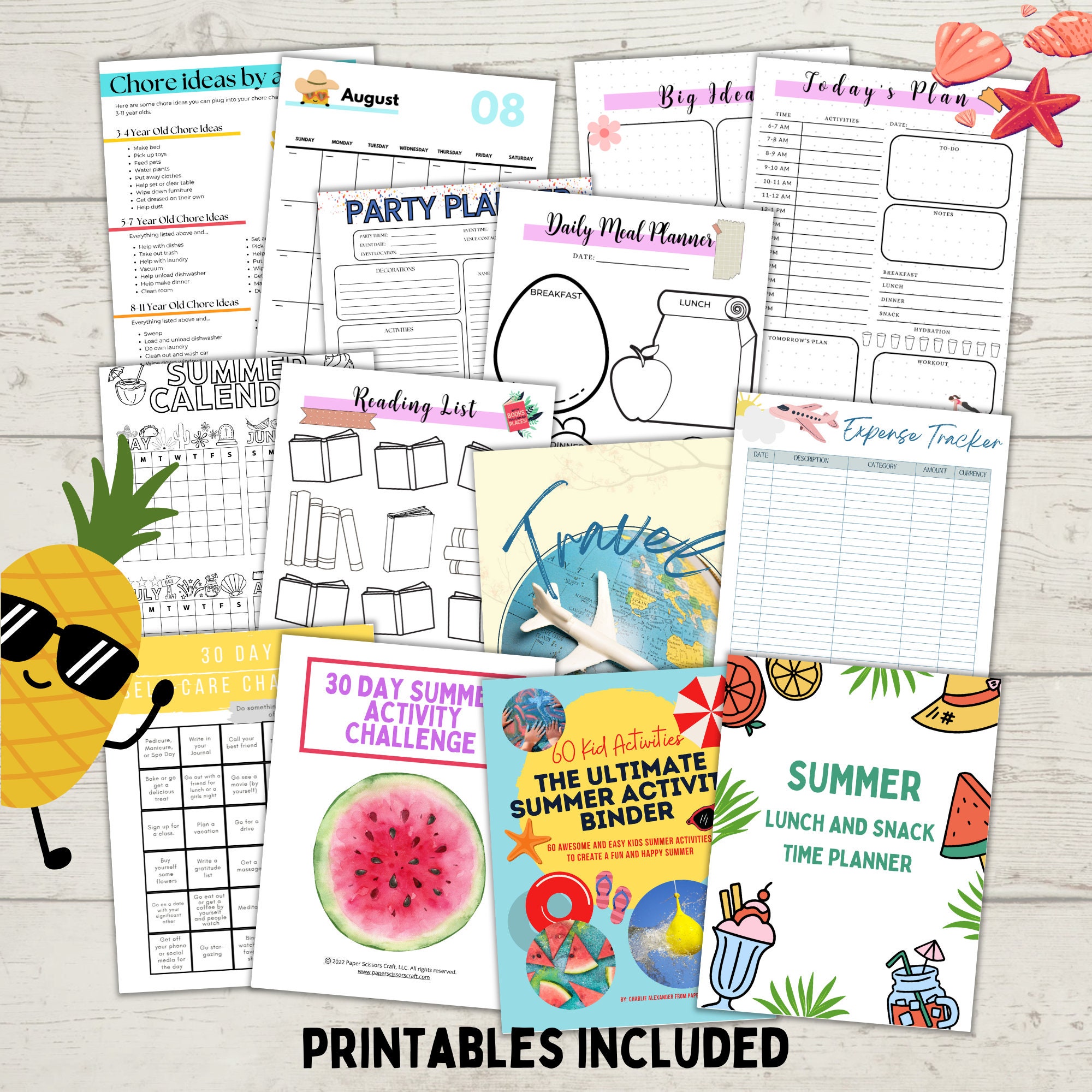 Summer Schedule | Summer Planner | Summer Bundle | Summer Games | the ...