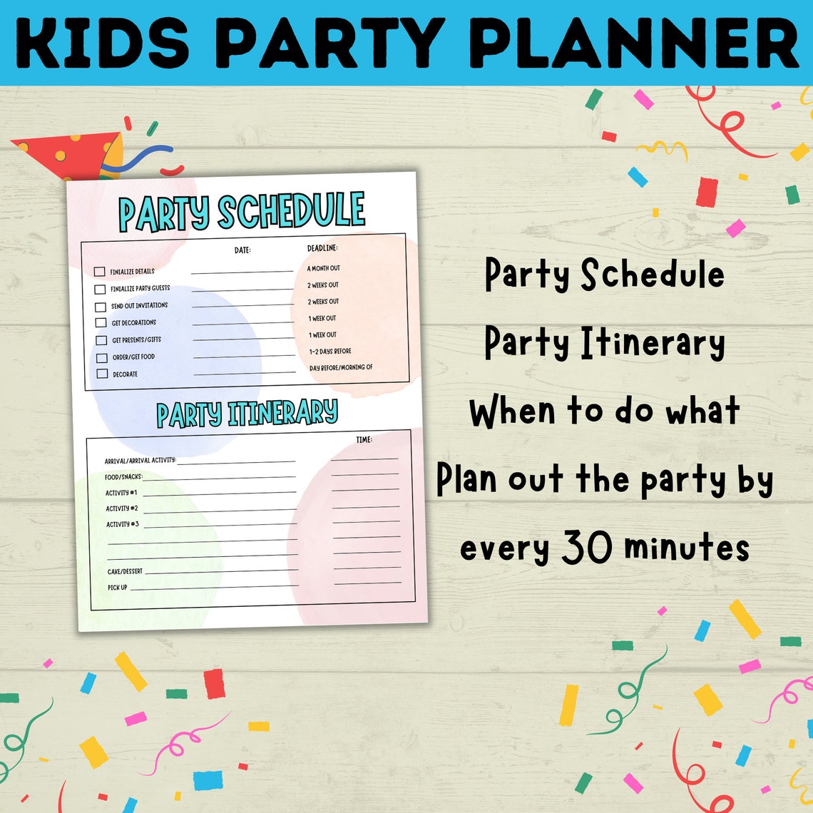 Kid's Party Planner | Kid's Birthday Party Planner | Kids Planner ...