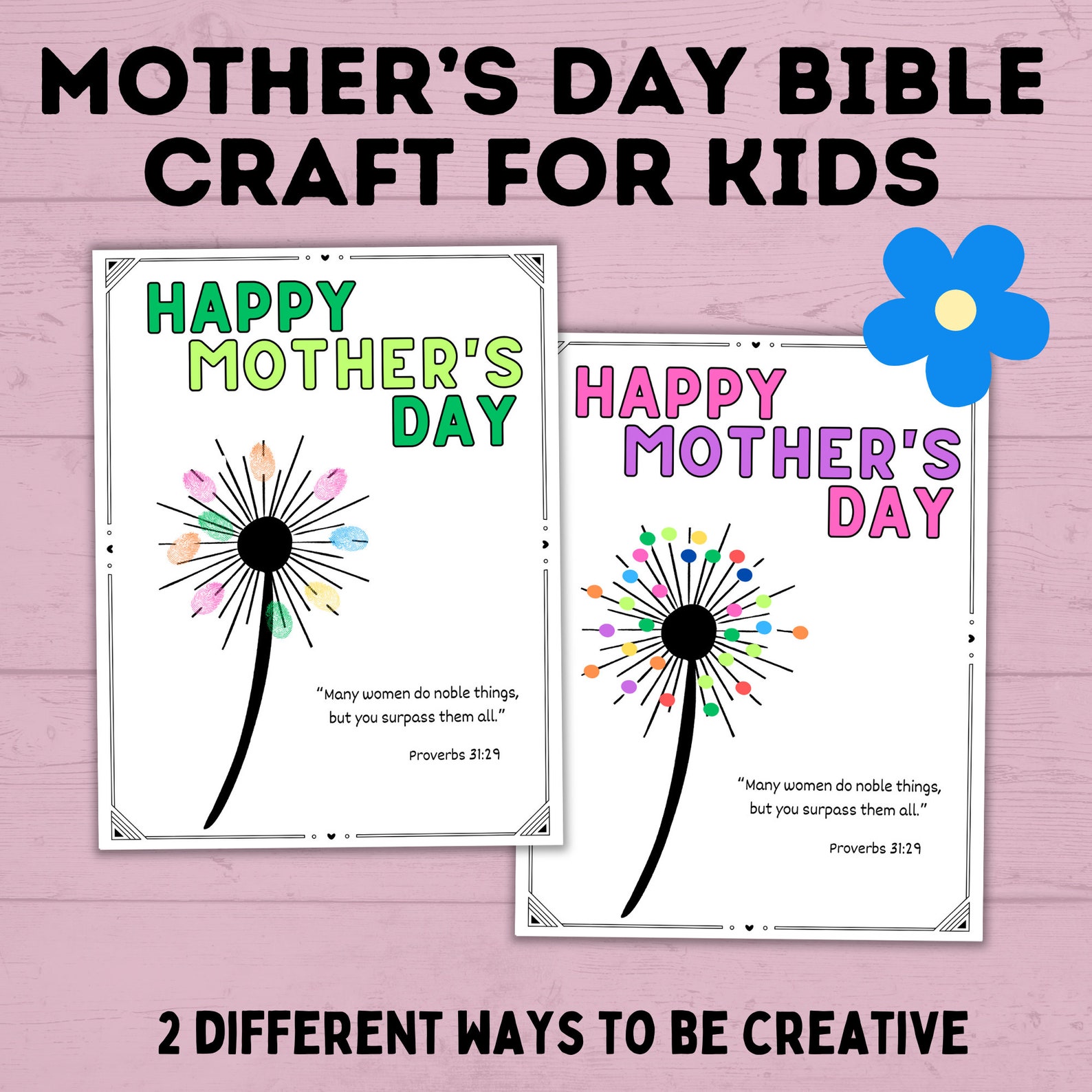Mother's Day Dandelion Craft for Kids | Kids Crafts | Mother's Day ...