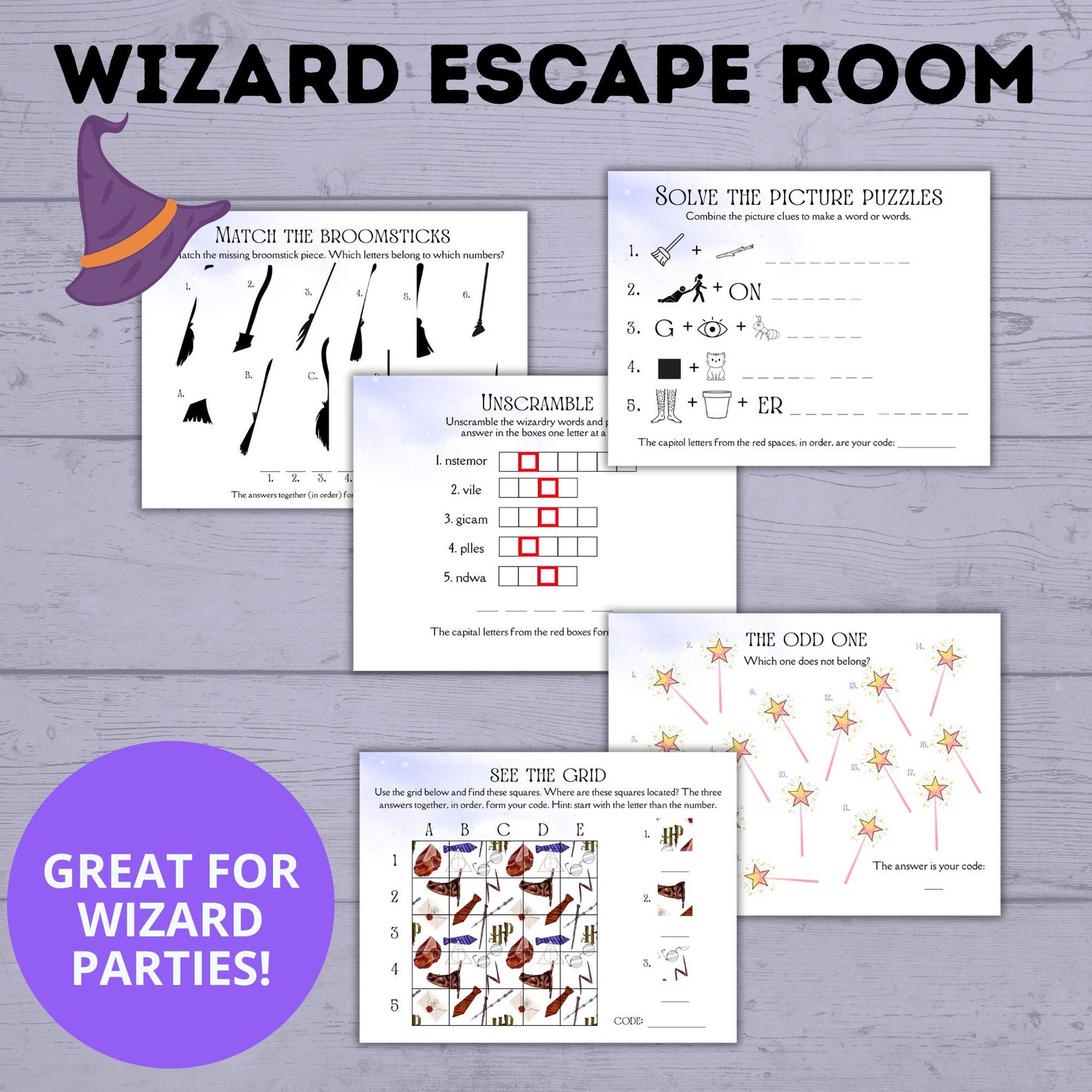 Wizard Escape Room for Kids 8-13 | Kids Escape Room | Digital Escape ...