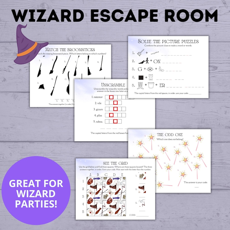 Wizard Escape Room for Kids 8-13 | Kids Escape Room | Digital Escape ...