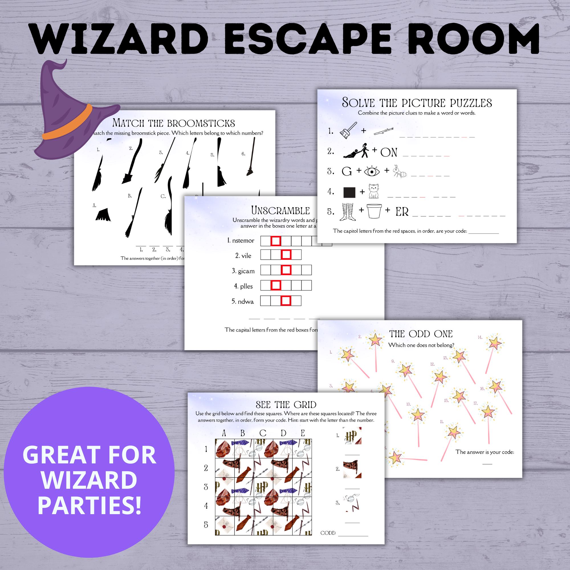Wizard Escape Room for Kids 8-13 | Kids Escape Room | Digital Escape ...