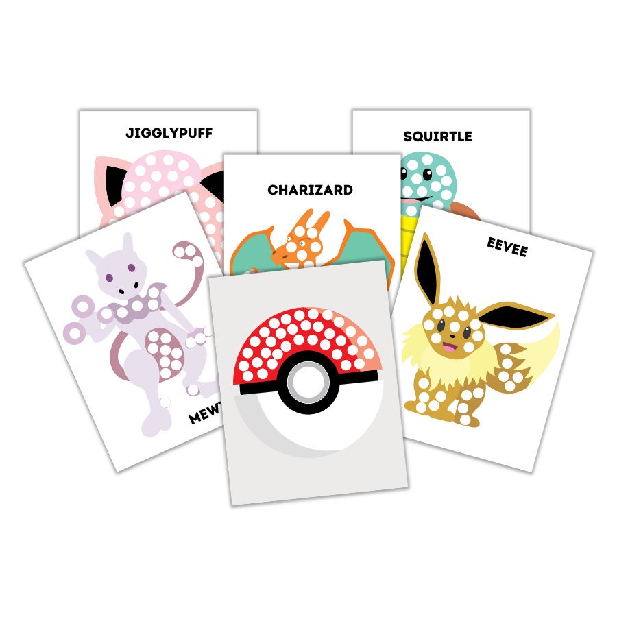 Pokémon Activities | Pokémon Craft | Pokémon Dot Sticker Printable ...