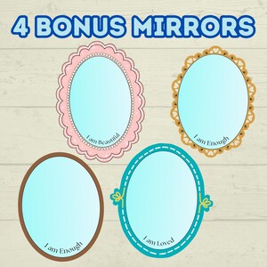 Self Esteem Confidence Coloring Page Mirror Craft for Kids, Love ...