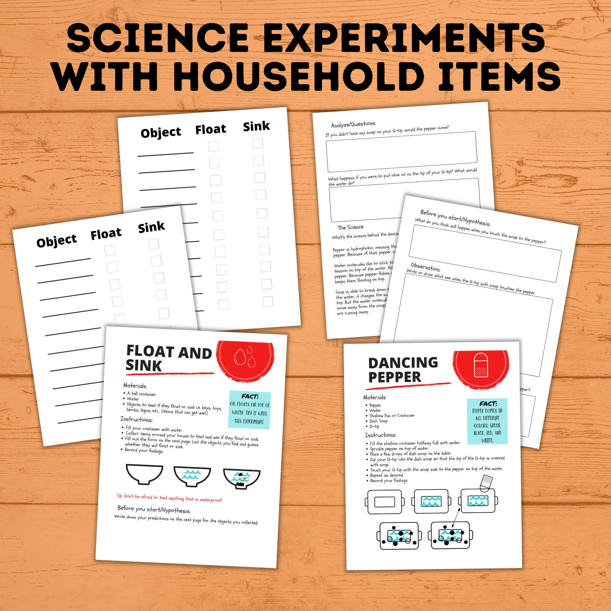 Kids Science Experiments | Kids STEM | Science Experiment Printables ...