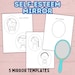 Self Esteem Confidence Coloring Page Mirror Craft for Kids, Love ...